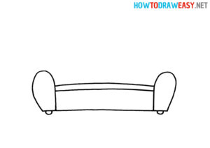 How to Draw a Sofa for Kids - How to Draw Easy