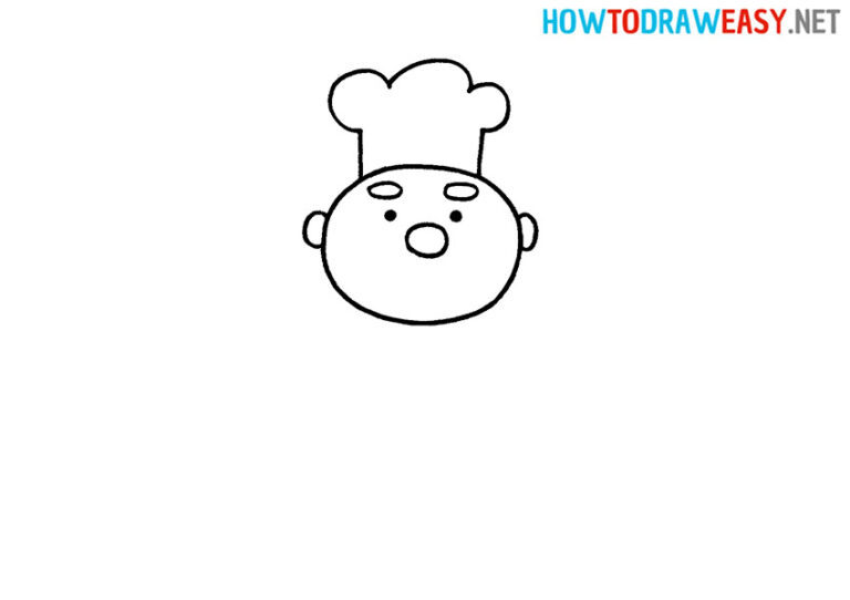 How to Draw a Chef for Kids - How to Draw Easy