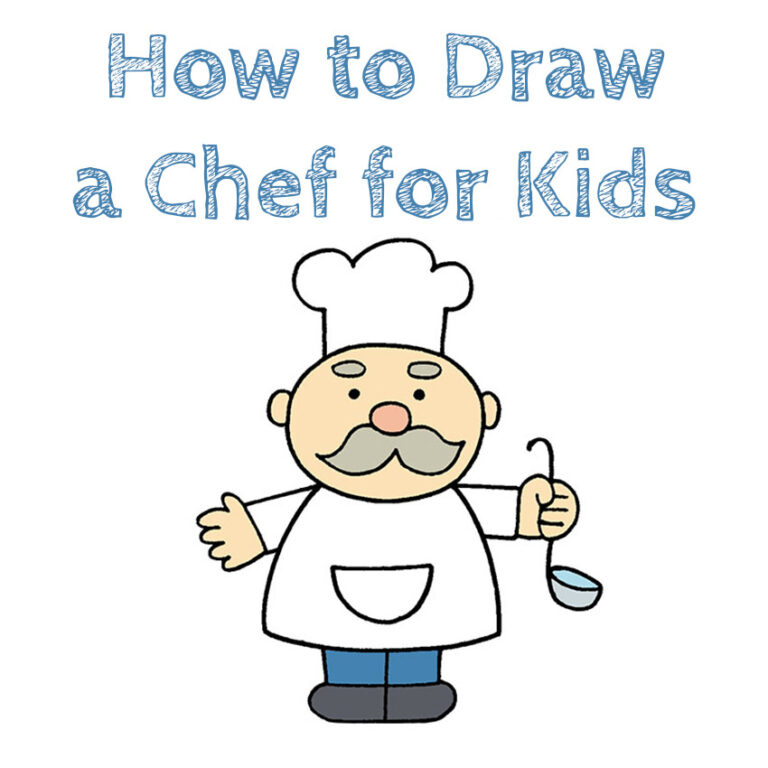 How to Draw a Chef for Kids - How to Draw Easy