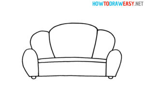 How to Draw a Sofa for Kids - How to Draw Easy