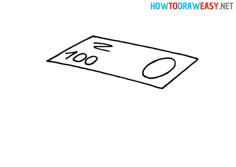 How to Draw a Stack of Money for Kids - How to Draw Easy