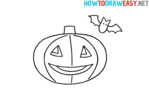 How to Draw a Jack O'lantern for Kids - How to Draw Easy