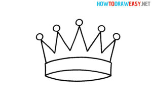 How to Draw a Crown for Kids - How to Draw Easy