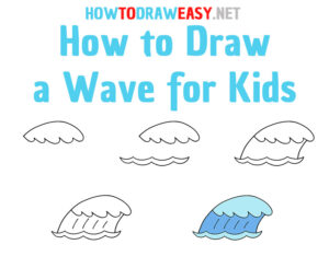 How to Draw a Wave for Kids - How to Draw Easy