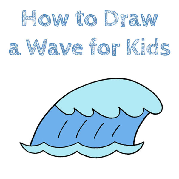 How to Draw a Wave for Kids - How to Draw Easy