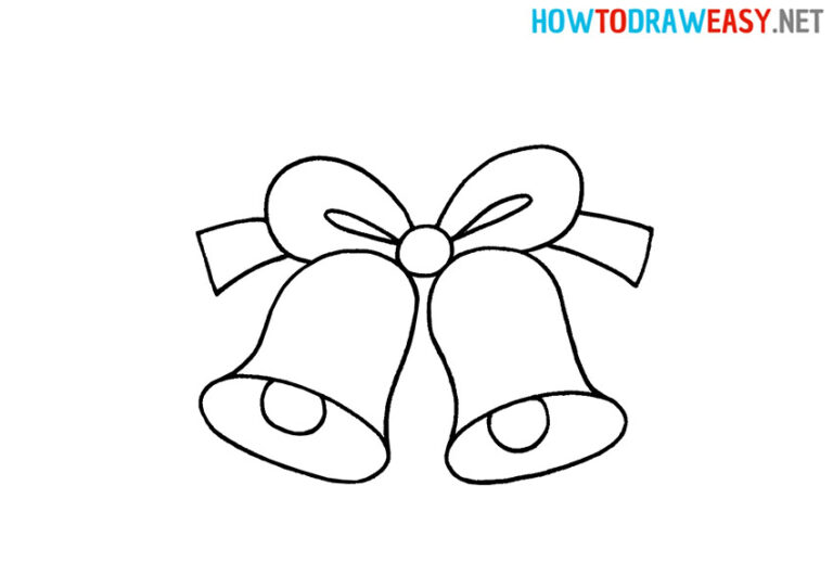How to Draw Christmas Bells for Kids - How to Draw Easy
