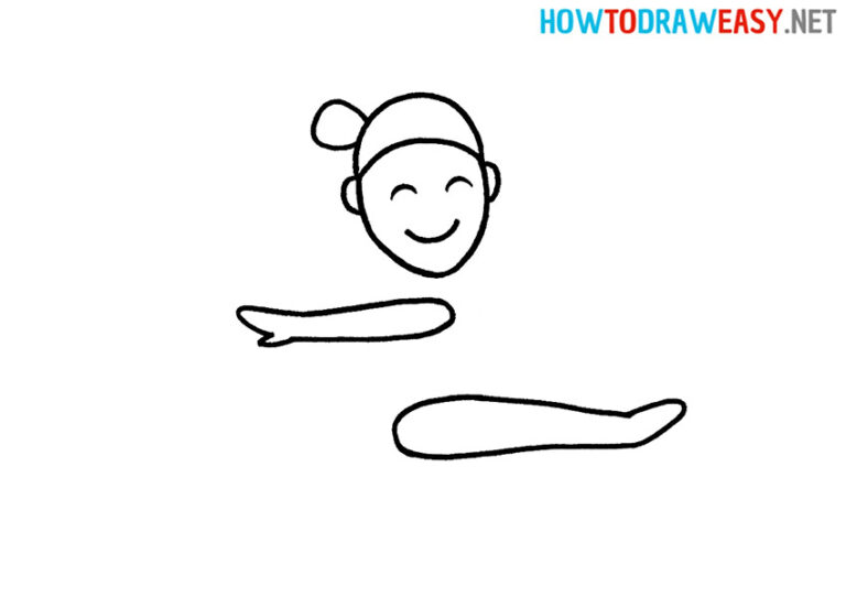 How to Draw a Gymnast for Kids - How to Draw Easy