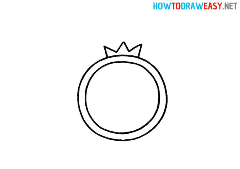How to Draw a Ring for Kids - How to Draw Easy