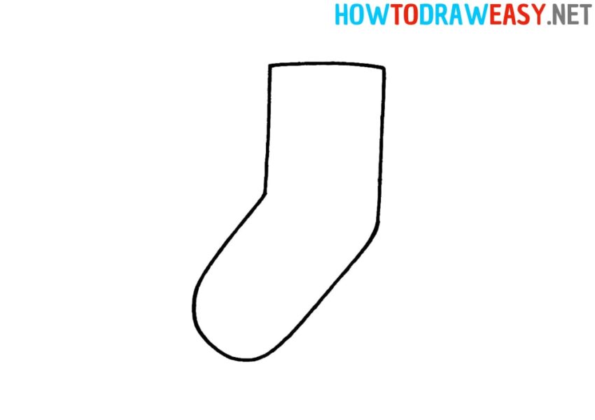 How to Draw a Sock for Kids - How to Draw Easy