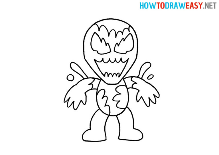 How to Draw Carnage for Kids - How to Draw Easy