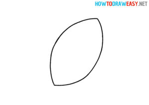 How to Draw a Rugby Ball for Kids - How to Draw Easy