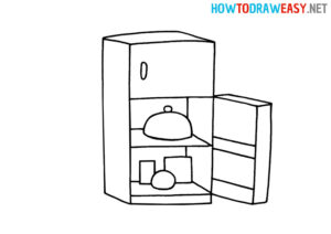 How to Draw a Fridge for Kids - How to Draw Easy