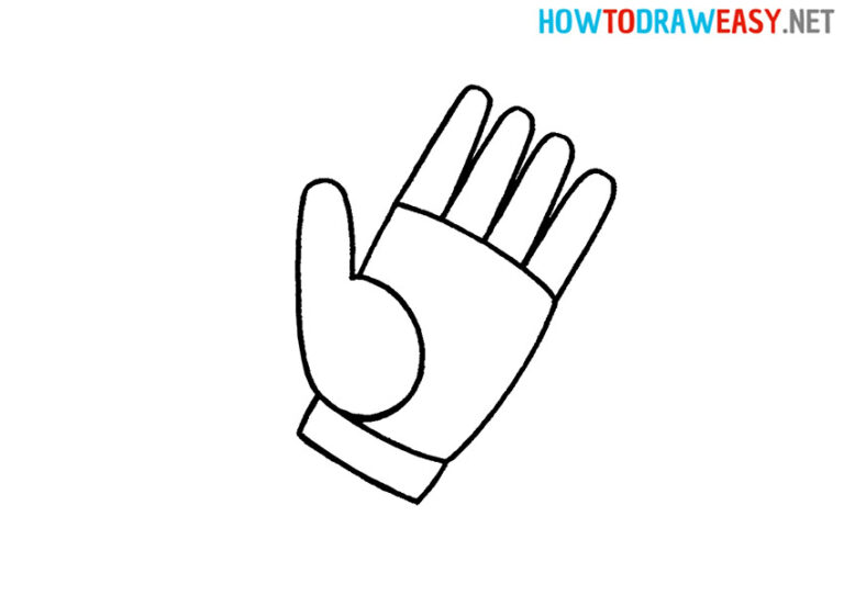 How to Draw a Glove for Kids - How to Draw Easy