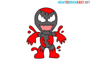 How to Draw Carnage for Kids - How to Draw Easy