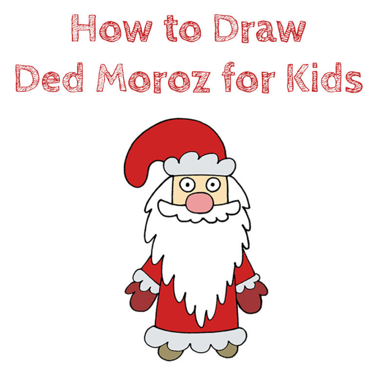 How to Draw Ded Moroz for Kids - How to Draw Easy