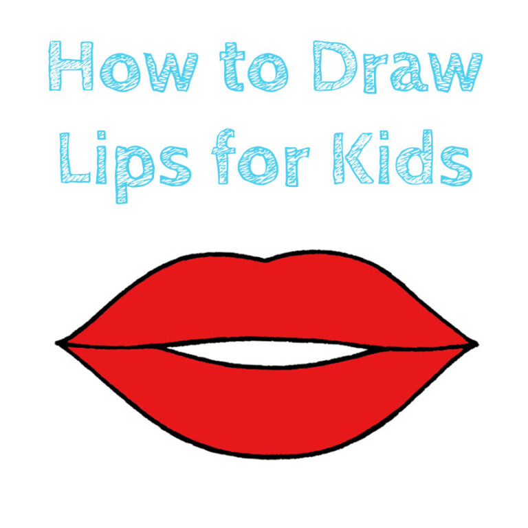 How to Draw Lips for Kids - How to Draw Easy
