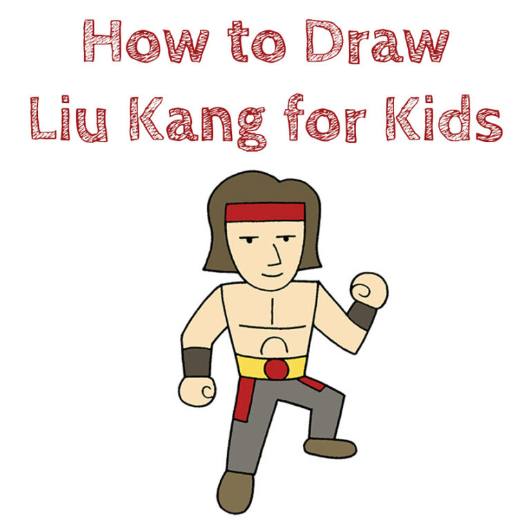 How to Draw Liu Kang for Kids - How to Draw Easy