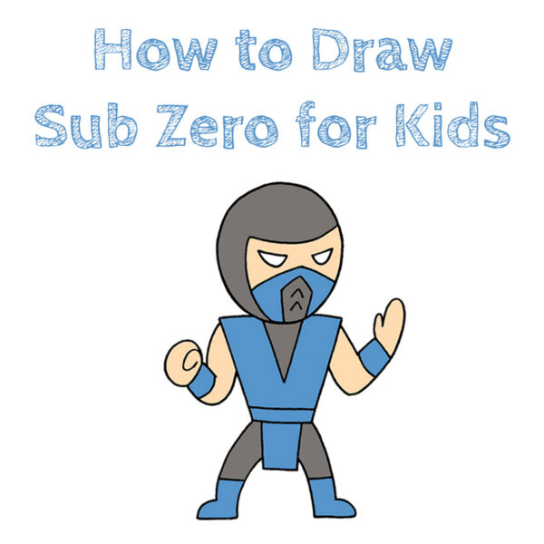 How to Draw Sub Zero for Kids - How to Draw Easy