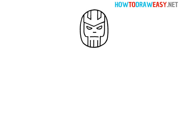 How to Draw Thanos for Kids - How to Draw Easy