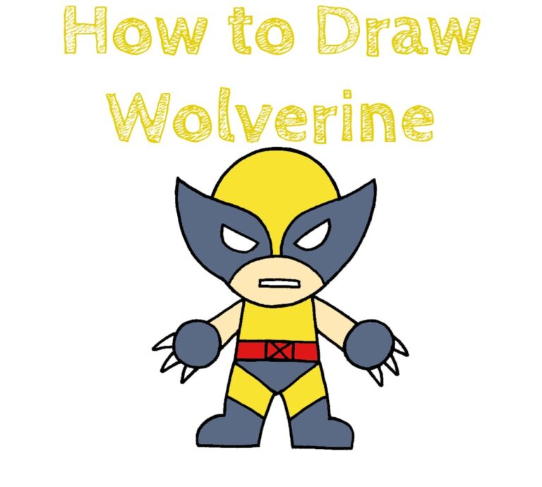 How to Draw Wolverine for Kids - How to Draw Easy
