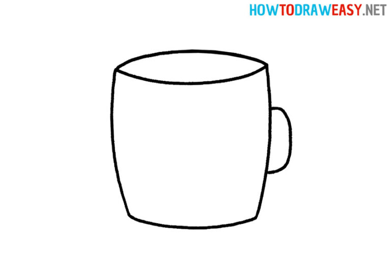 How to Draw a Mug for Kids - How to Draw Easy
