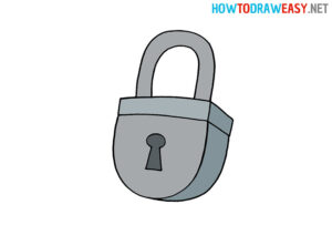 How to Draw a Lock for Kids - How to Draw Easy