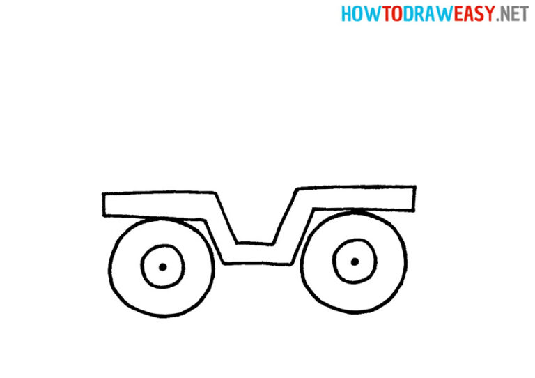 How to Draw a Jeep for Kids - How to Draw Easy