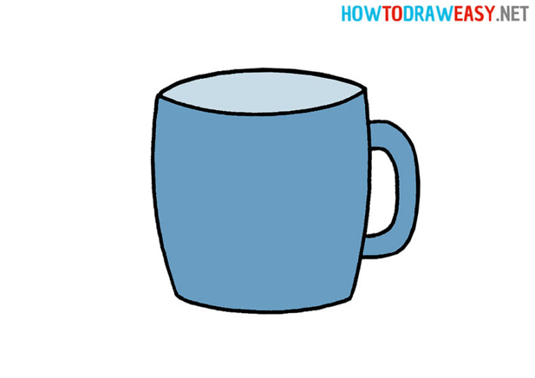 How to Draw a Mug for Kids - How to Draw Easy