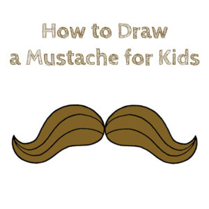 How to Draw a Mustache for Kids - How to Draw Easy