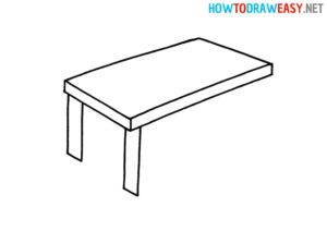 How to Draw a Table for Kids - How to Draw Easy