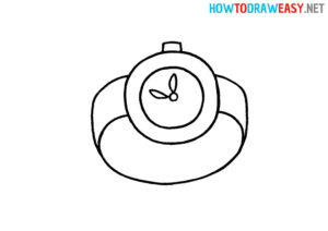 How to Draw a Wrist Watch for Kids - How to Draw Easy