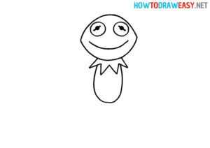How to Draw Kermit the Frog for Kids - How to Draw Easy