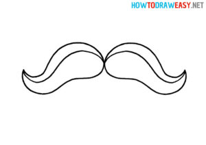 How to Draw a Mustache for Kids - How to Draw Easy