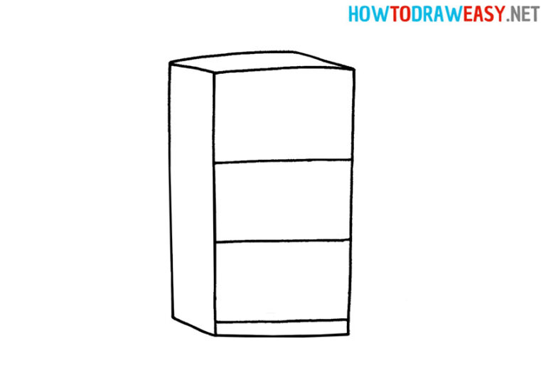 How to Draw a Fridge for Kids - How to Draw Easy