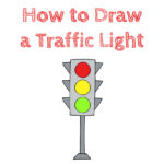 How to Draw a Traffic Light for Kids - How to Draw Easy