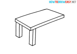 How to Draw a Table for Kids - How to Draw Easy