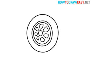 How to Draw a Wheel for Kids - How to Draw Easy
