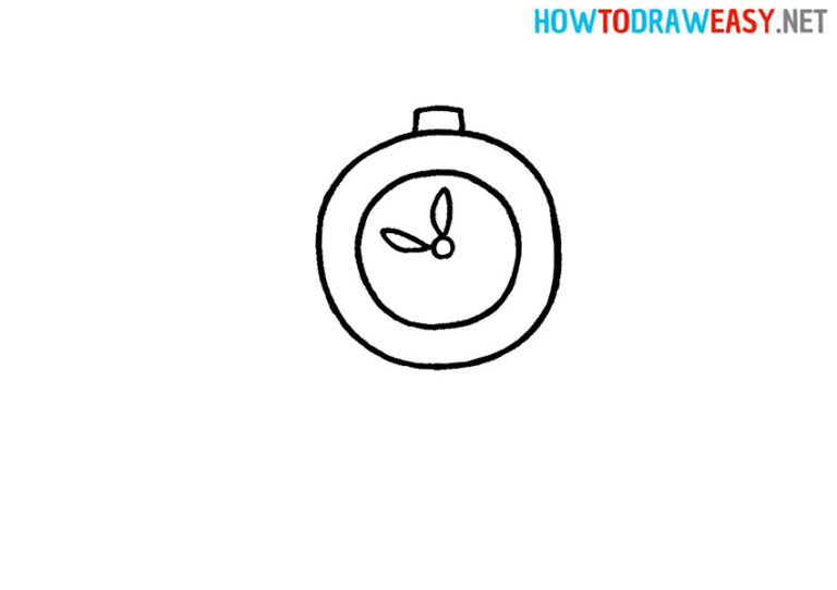 How to Draw a Wrist Watch for Kids - How to Draw Easy