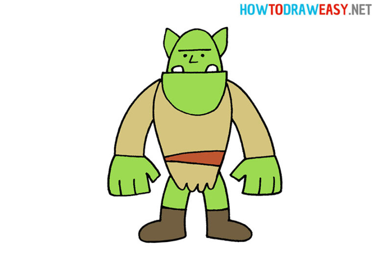 How to Draw an Orc for Kids - How to Draw Easy
