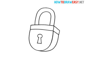 How to Draw a Lock for Kids - How to Draw Easy