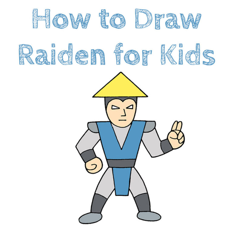 How to Draw Raiden for Kids - How to Draw Easy