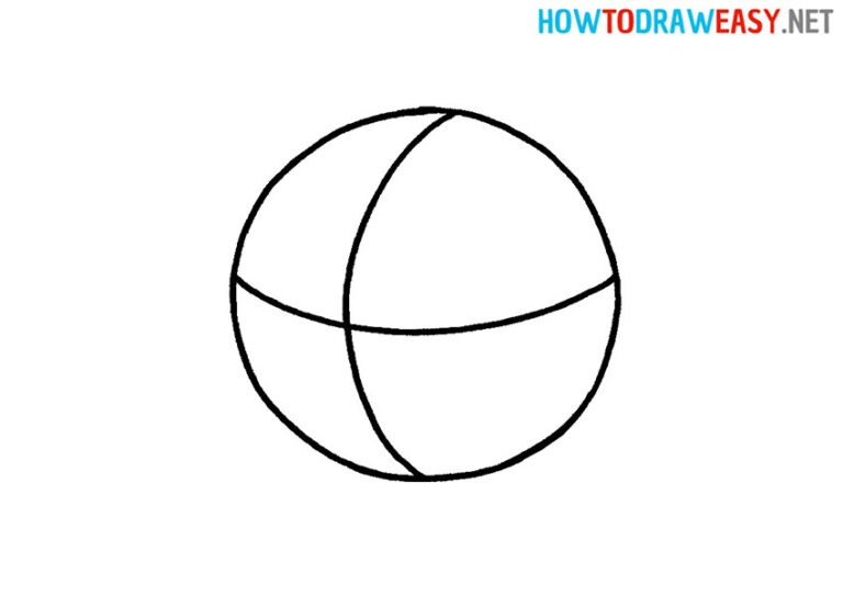 How to Draw a Basketball for Kids - How to Draw Easy