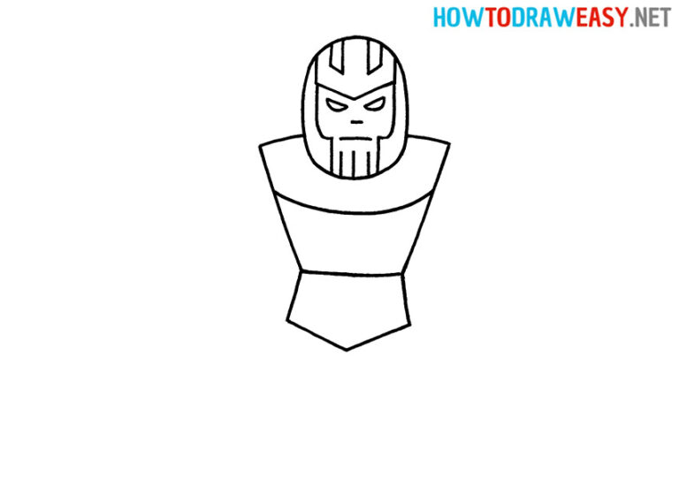 How to Draw Thanos for Kids - How to Draw Easy