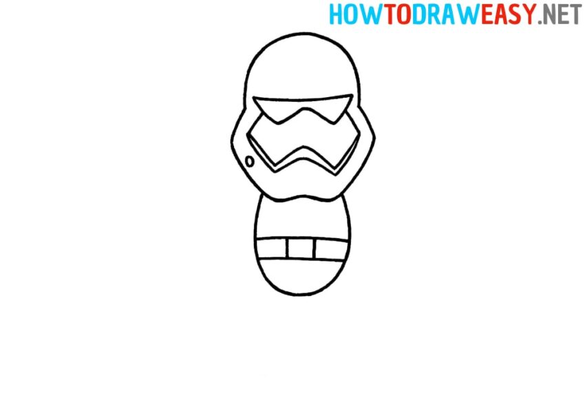How to Draw a Stormtrooper for Kids - How to Draw Easy