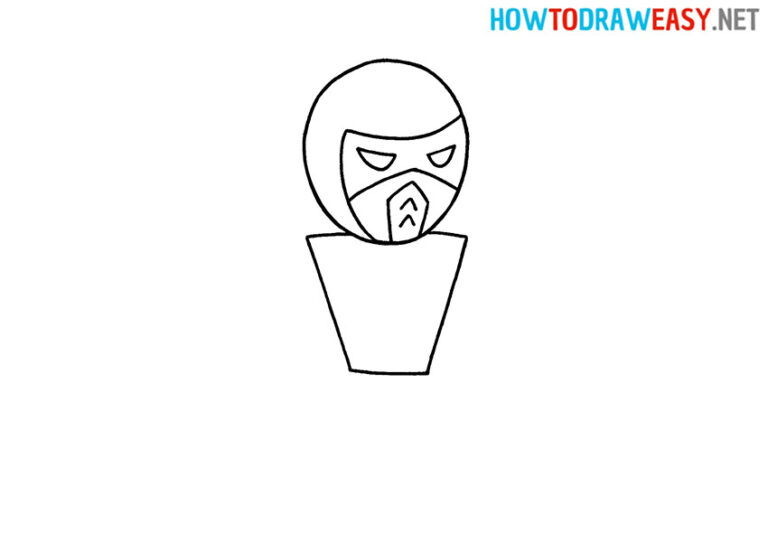 How to Draw Sub Zero for Kids - How to Draw Easy