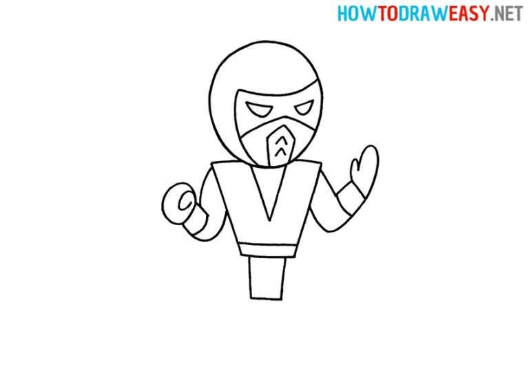 How to Draw Sub Zero for Kids - How to Draw Easy