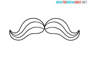 How to Draw a Mustache for Kids - How to Draw Easy
