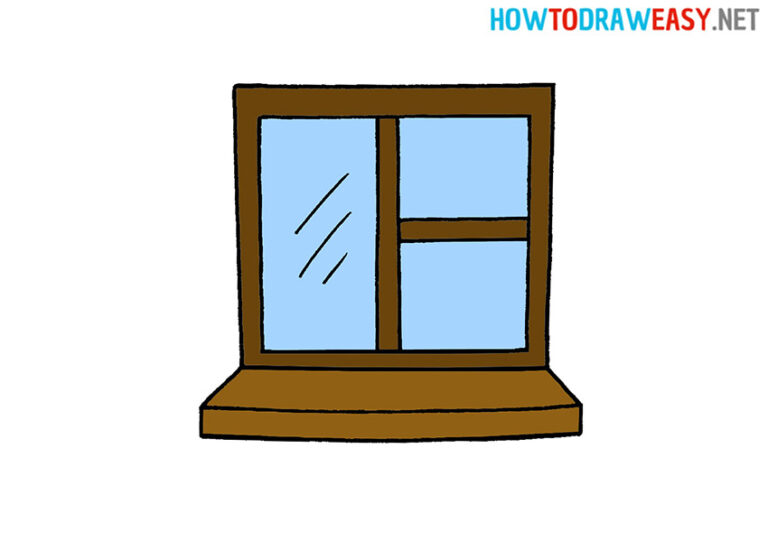 How to Draw a Window for Kids - How to Draw Easy