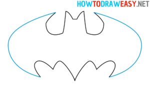 How to Draw Batman Symbol - How to Draw Easy