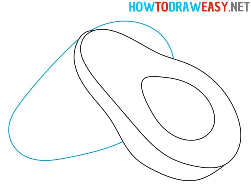 How to Draw an Easy Avocado - How to Draw Easy